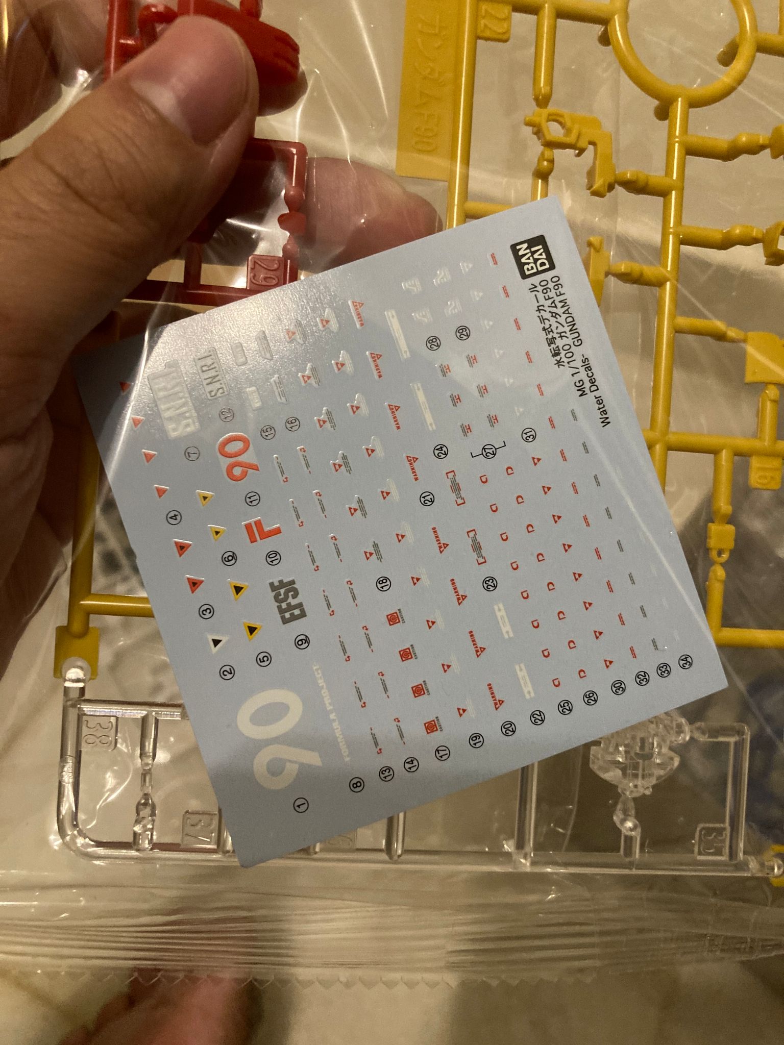 Unboxing and First Impressions : P-Bandai MG 1/100 F90 Gundam F90 ...